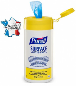 Lingettes désinfectantes de surface